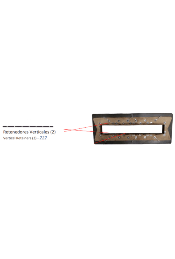 Retenedores Verticales / Vertical Retainers Ref: 222 - Blasting Experts ...